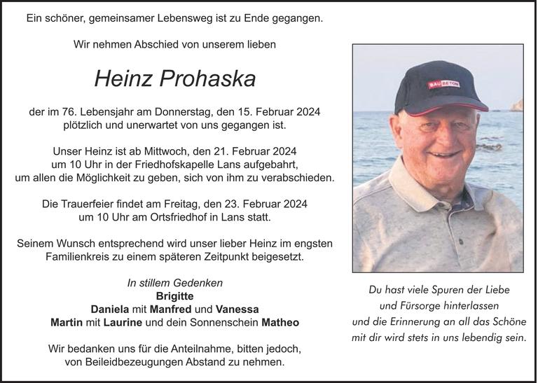 undefined von Heinz Prohaska vom 15.02.2024 | Tiroler Tageszeitung