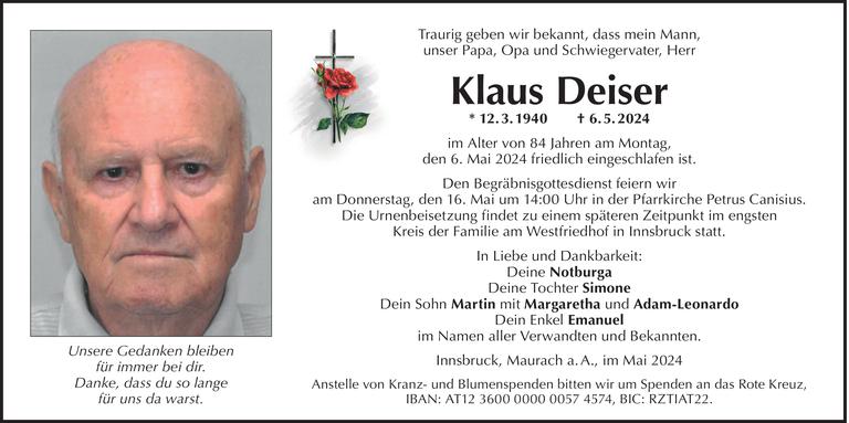 undefined von Klaus Deiser vom 06.05.2024 | Tiroler Tageszeitung