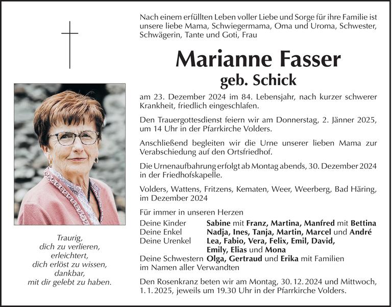 undefined von Marianne Fasser vom 23.12.2024 | Tiroler Tageszeitung